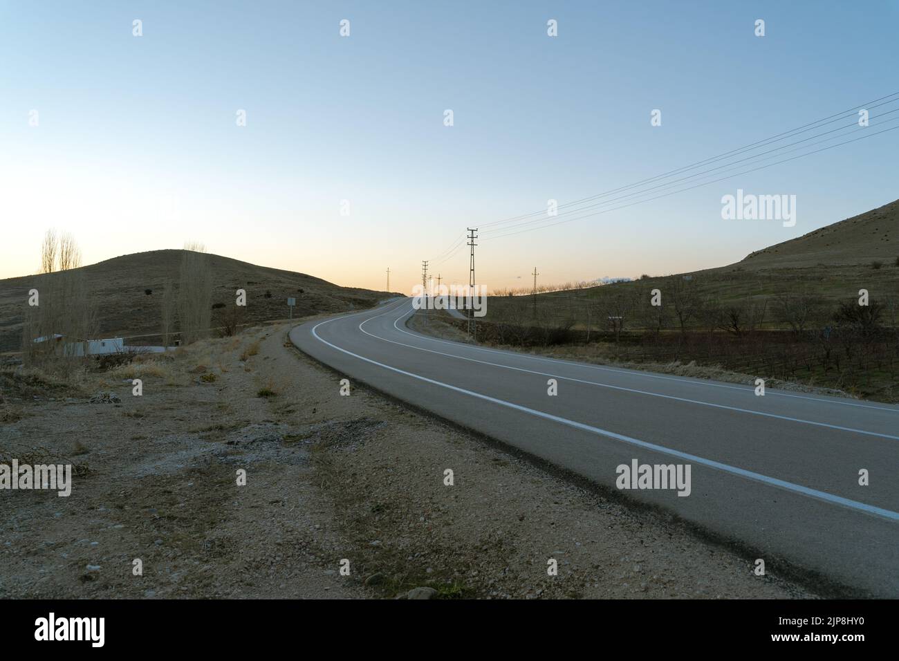 Car view straight highway travel hi-res stock photography and images ...