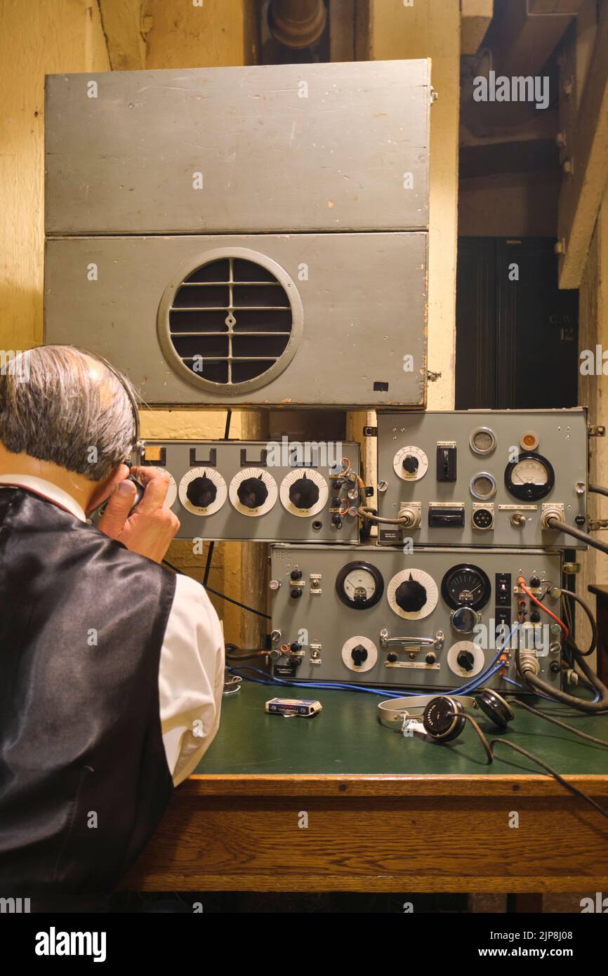 An alcove for monitoring radio, communications traffic. At the Winston ...