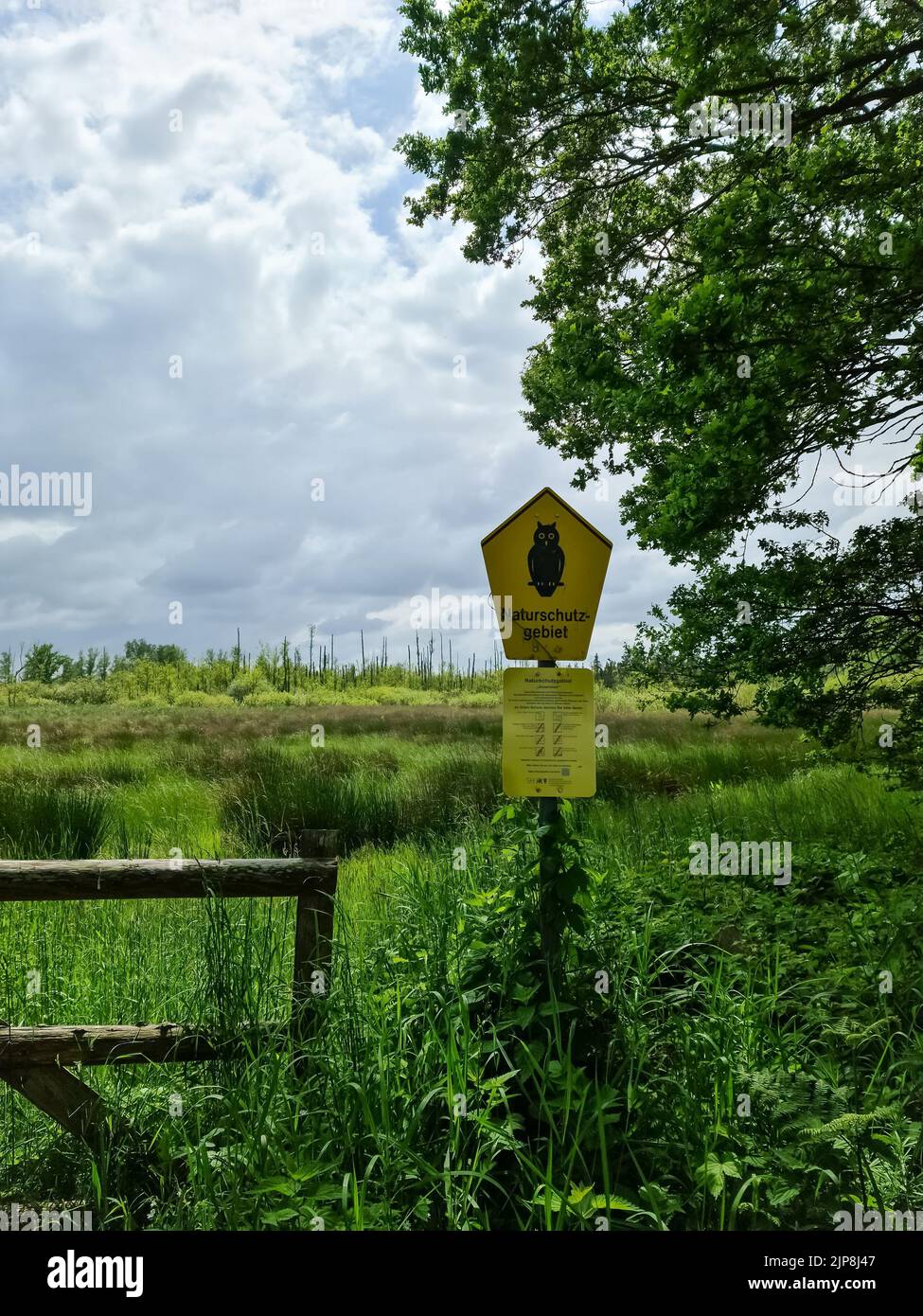 The entrance to a German nature reserve with signage Stock Photo - Alamy