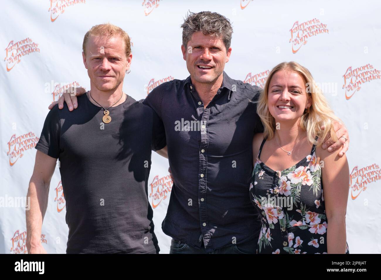 Benji Kirkpatrick, Seth Lakeman and Alex Hart backstage at Fairport's ...