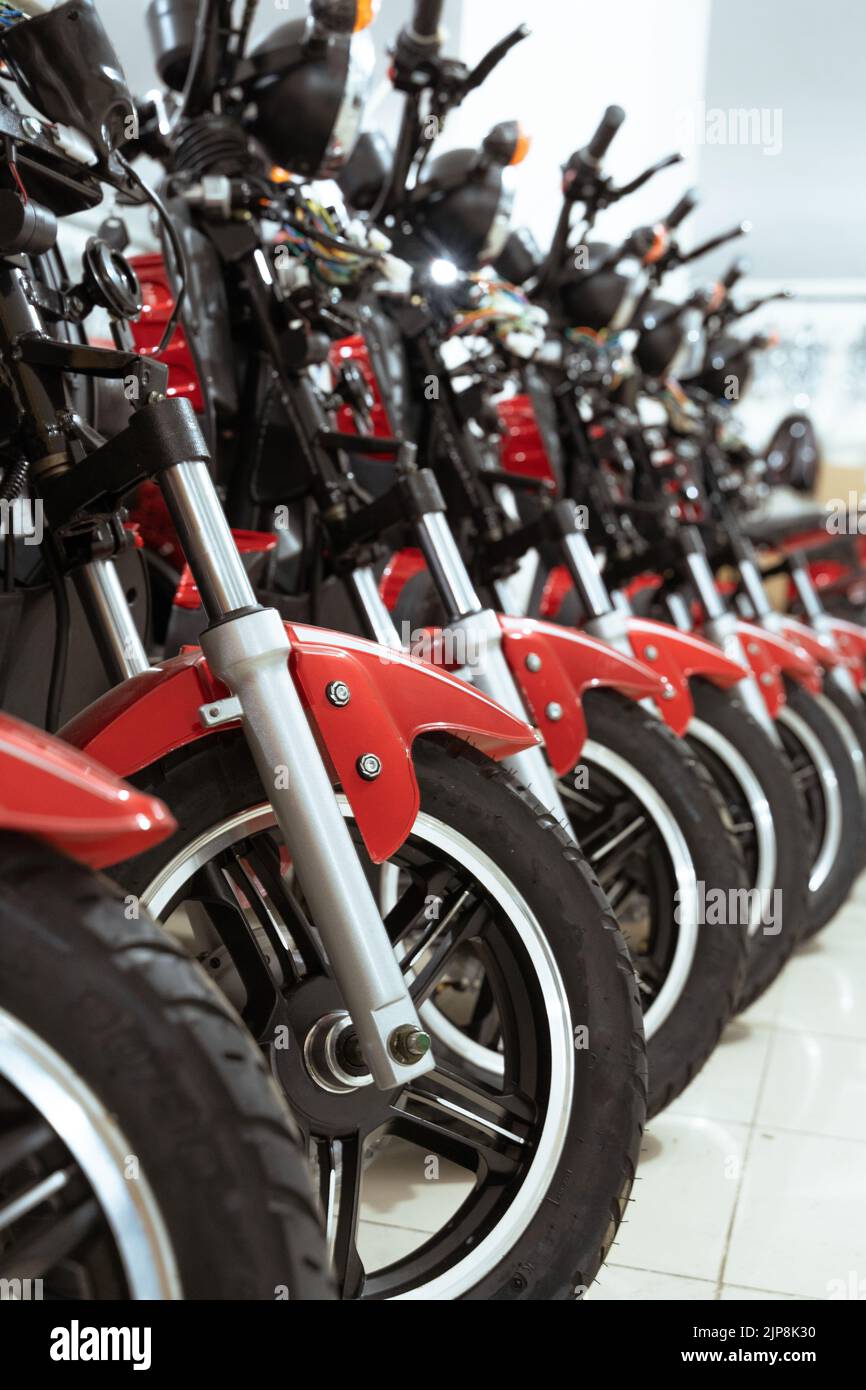 Motorcycles lined up side by side, front close-up view Stock Photo - Alamy Motorcycles lined up side by side, front close-up view Stock Photo - Alamy