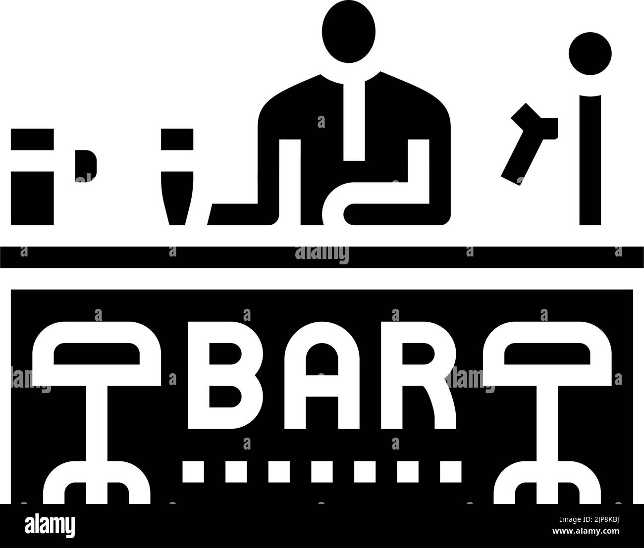 Empty craft beer bar Black and White Stock Photos & Images - Alamy