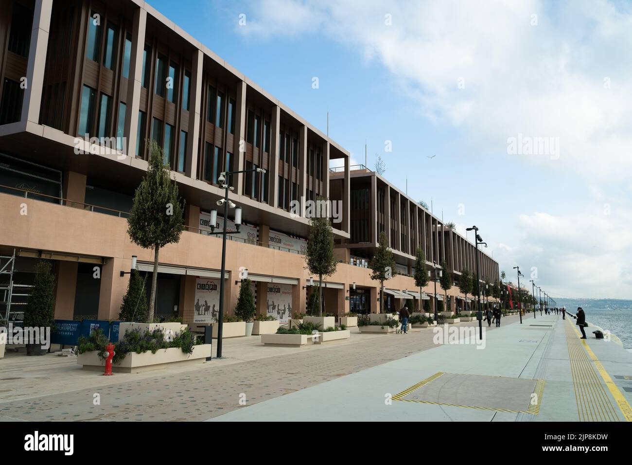 Istanbul, Turkey - October 31, 2021: Galataport, cruise liner port and ...