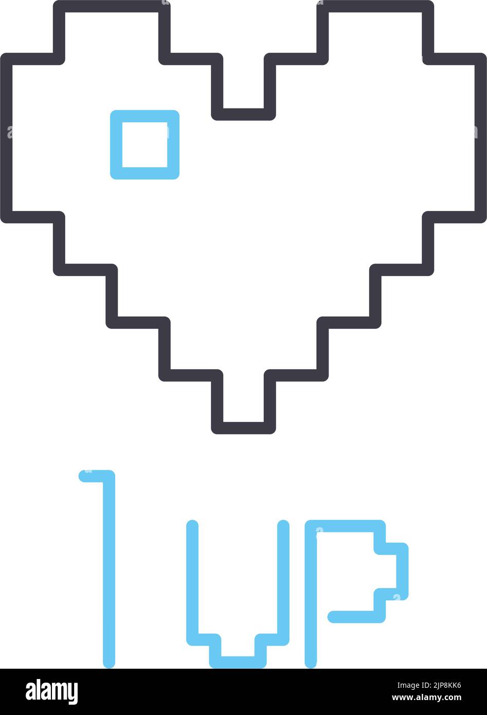 get a life line icon, outline symbol, vector illustration, concept sign ...