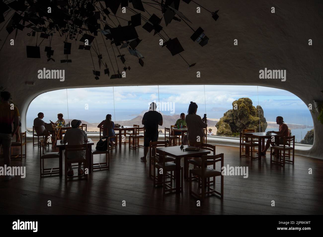 Interior view of Mirador del Río in Lanzarote Stock Photo - Alamy
