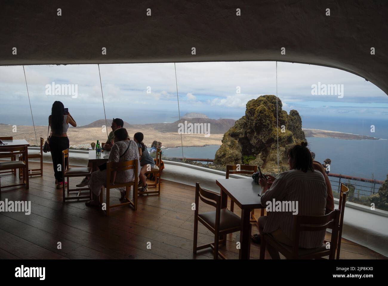 Interior view of Mirador del Río in Lanzarote Stock Photo - Alamy