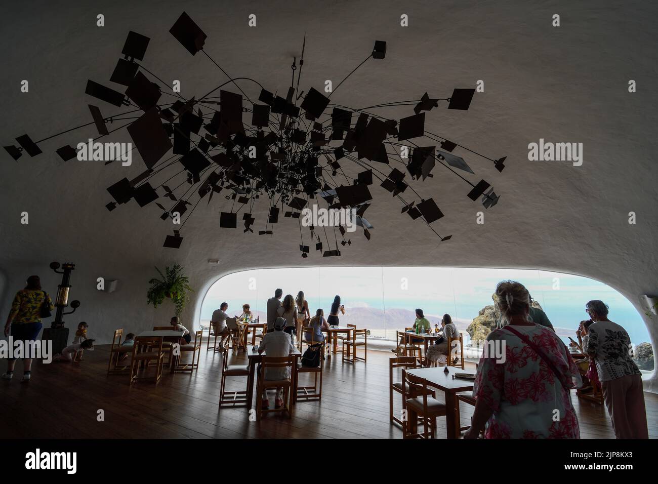 Interior view of Mirador del Río in Lanzarote Stock Photo - Alamy