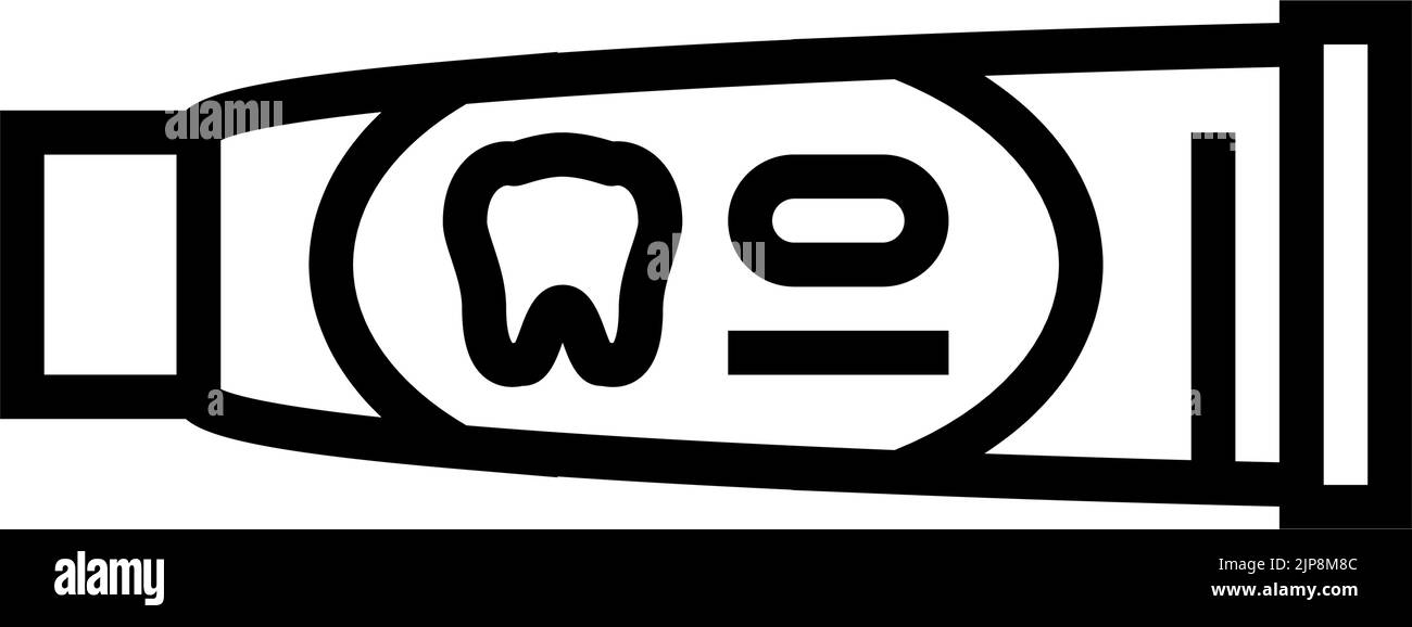 toothpaste line icon vector illustration Stock Vector Image & Art - Alamy