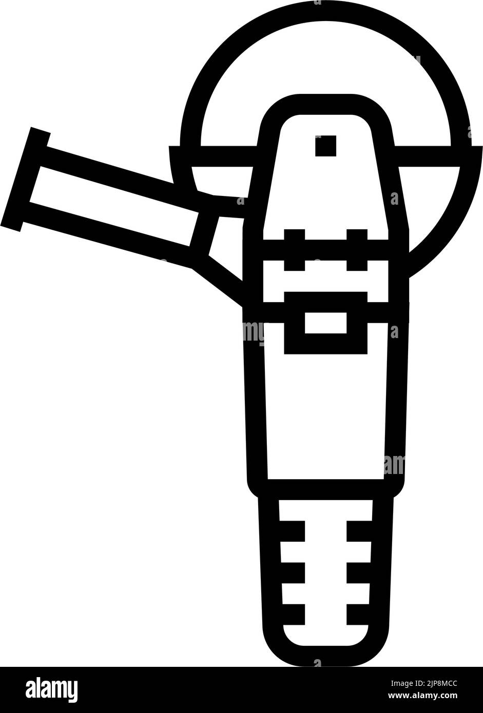 grinder tool repair line icon vector illustration Stock Vector Image ...