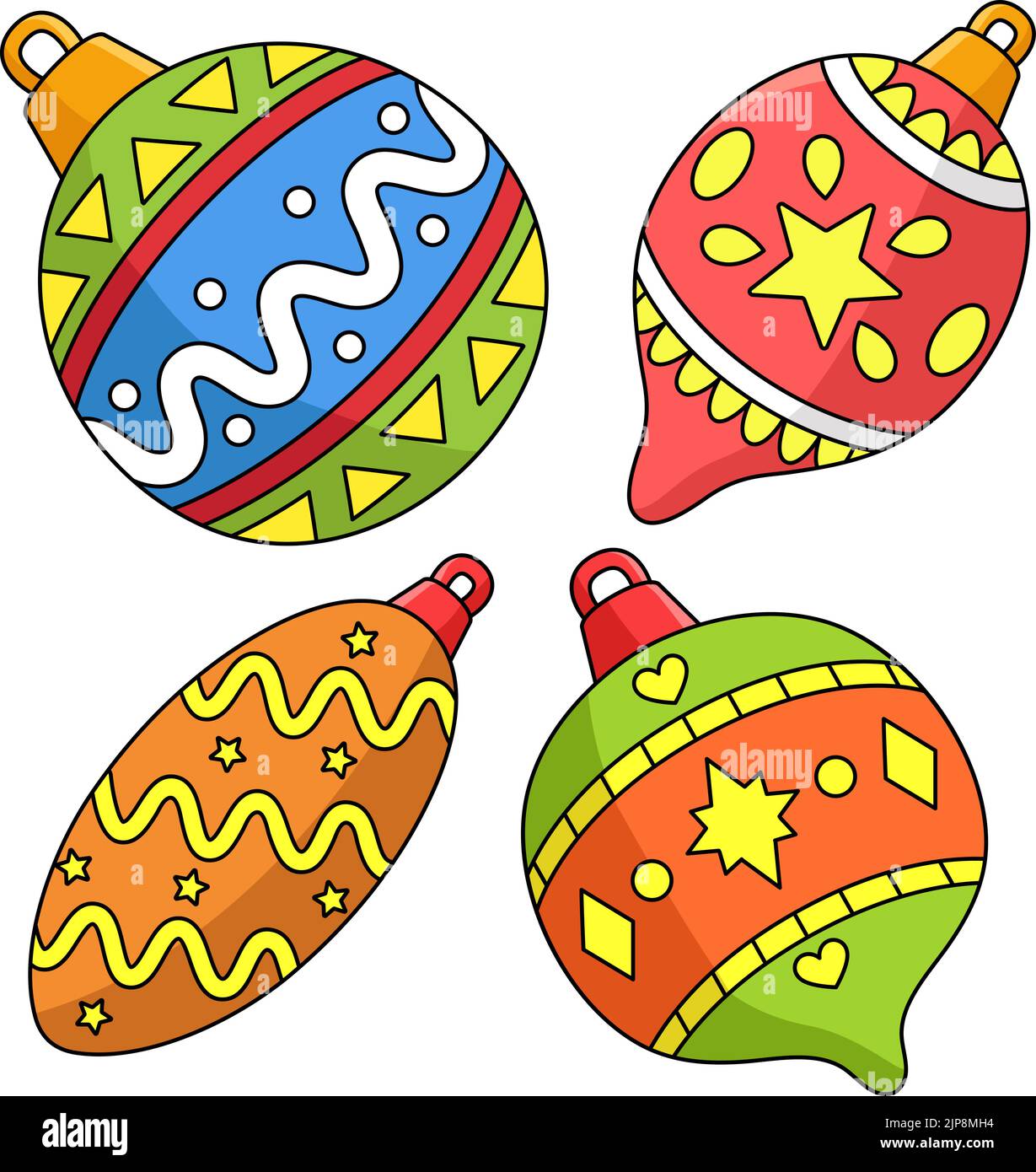 Christmas Ornament Cartoon Colored Clipart Stock Vector Image & Art - Alamy