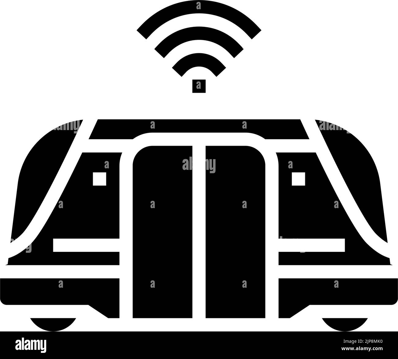 automated transport glyph icon vector illustration Stock Vector Image ...