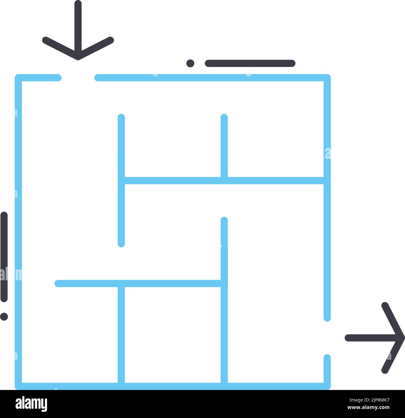 Labyrinth logo symbol hi-res stock photography and images - Alamy