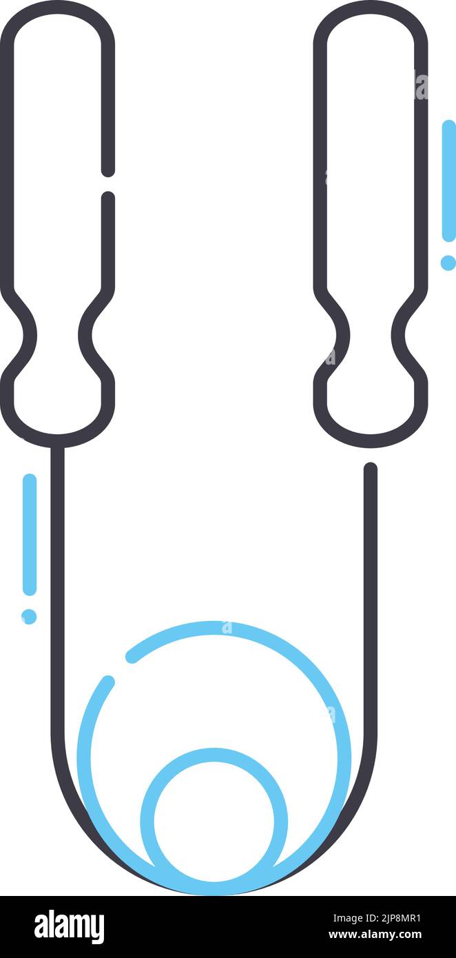 hand grip line icon, outline symbol, vector illustration, concept sign ...