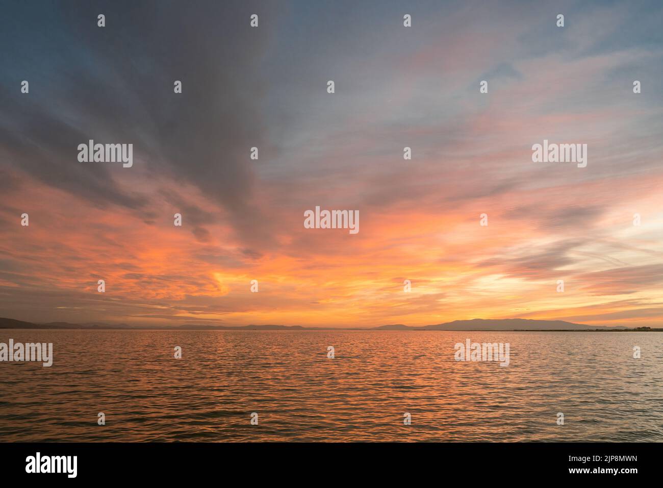 Sunset view over ocean colorful hi-res stock photography and images - Alamy