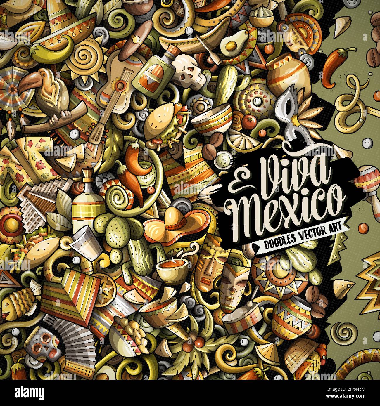 Latin America cartoon vector frame Stock Vector Image & Art - Alamy