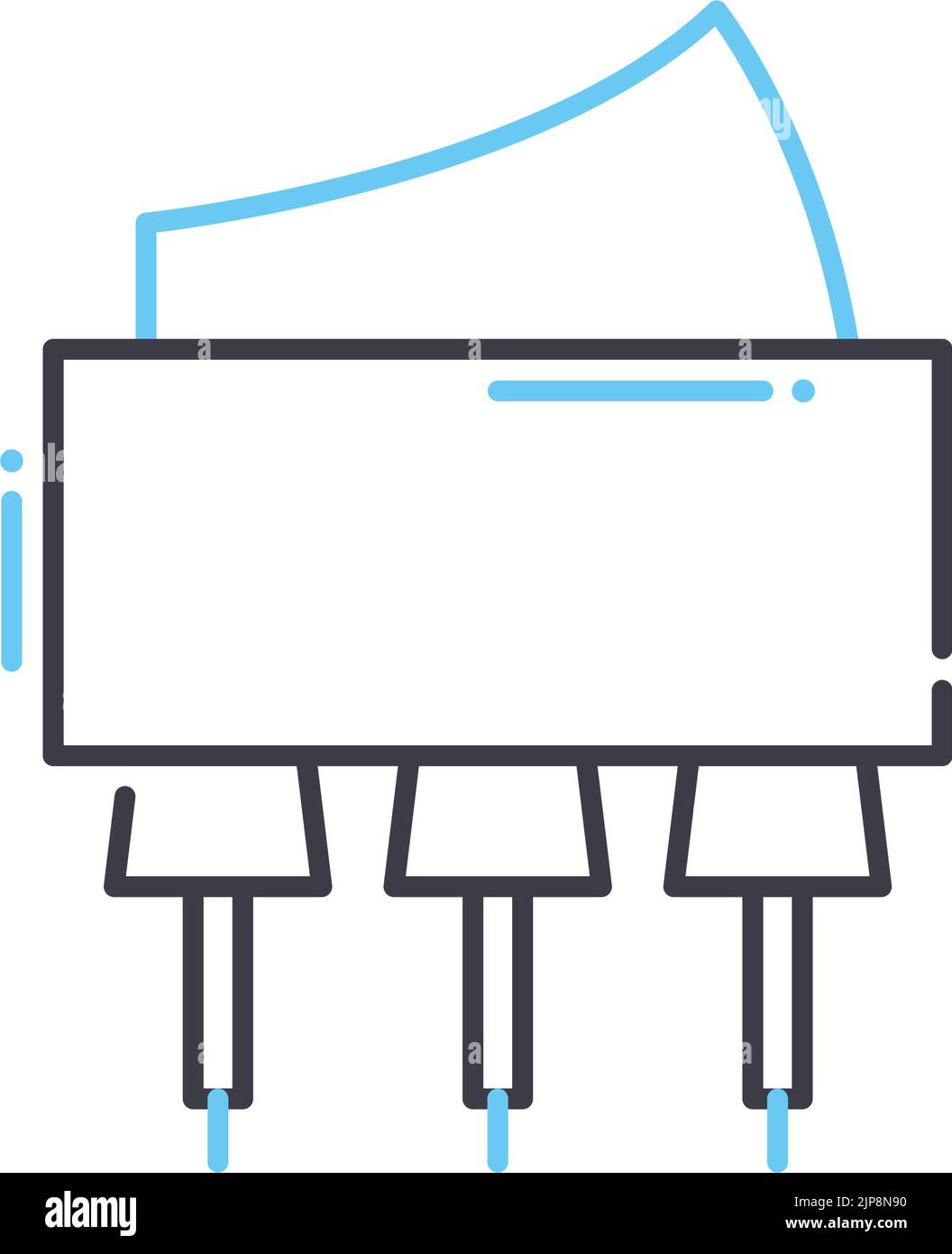 mini switch line icon, outline symbol, vector illustration, concept ...