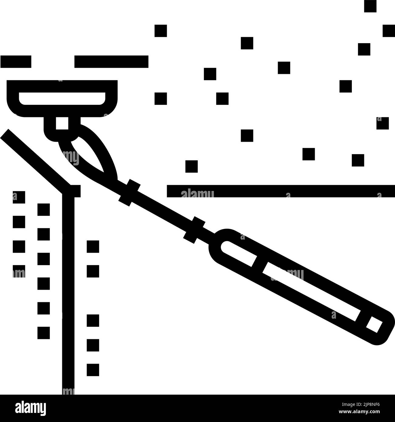 ceiling sanding line icon vector illustration Stock Vector Image & Art ...