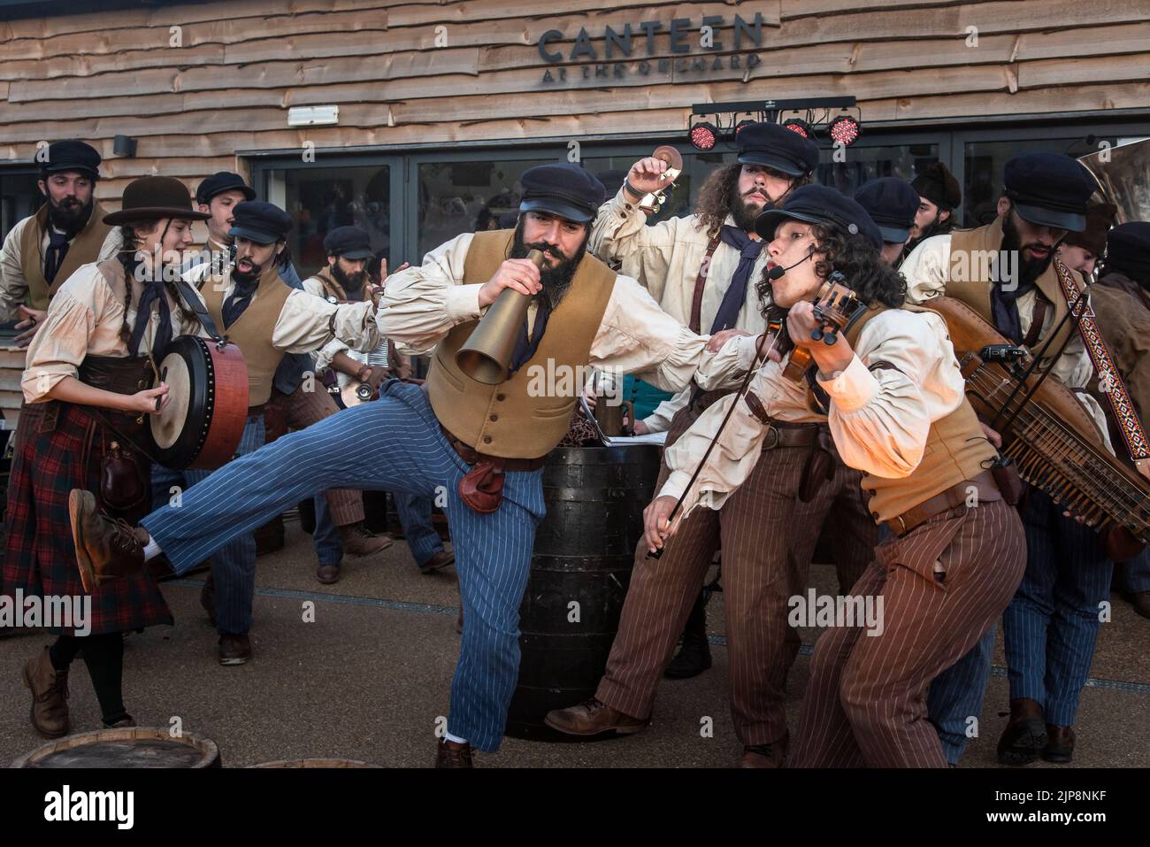 The Old Time Sailors performing at the Newquay Orchard amphitheatre in ...