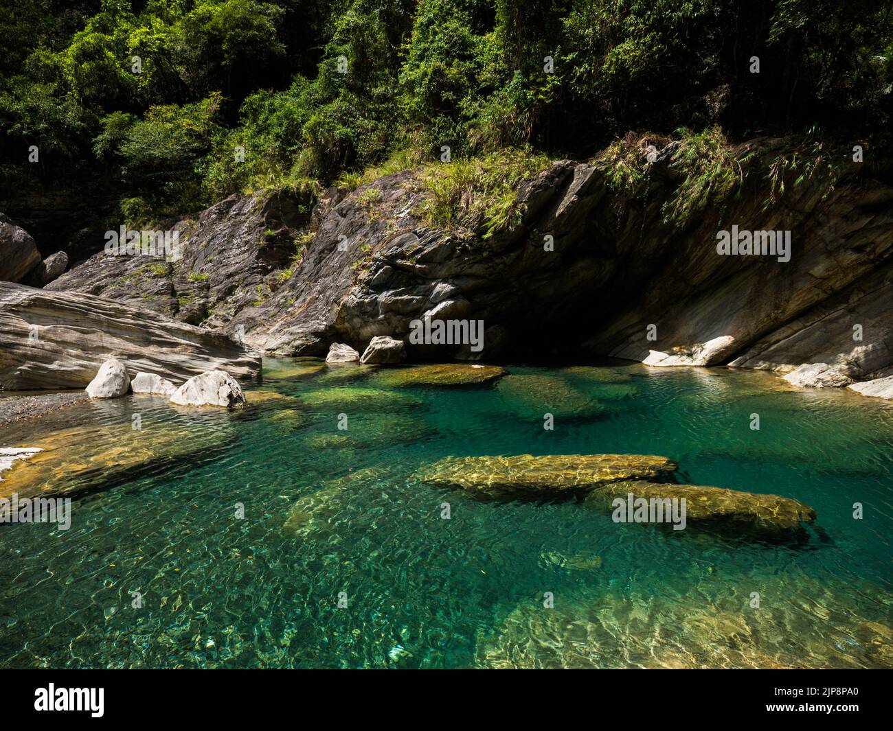 Beautiful river and gorge at Mugumuyu, Hualien County, Taiwan Stock ...