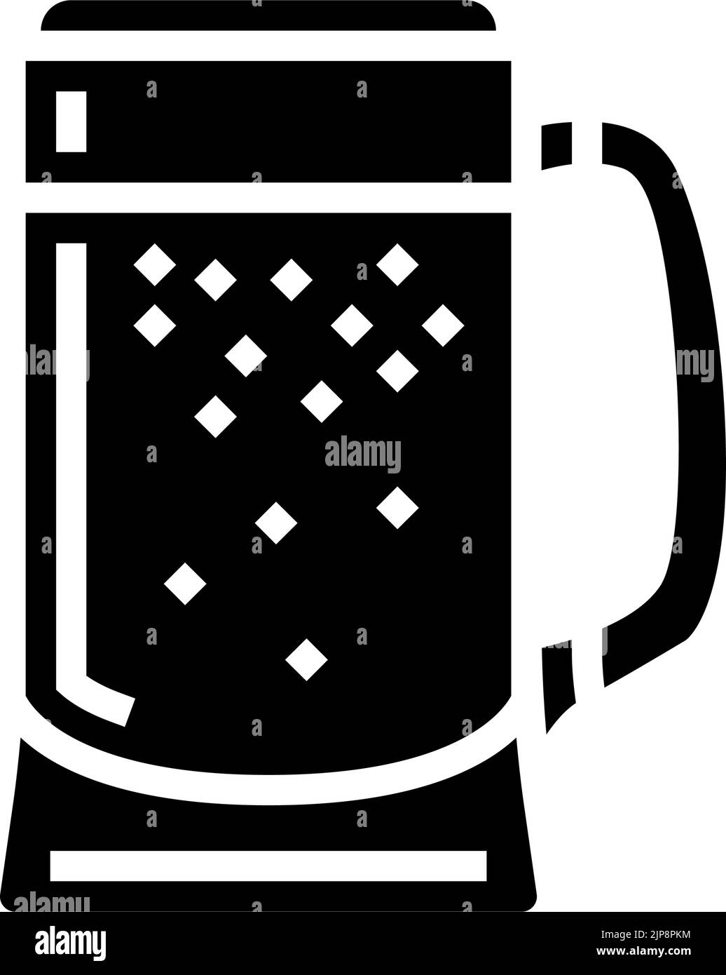 porter beer glass glyph icon vector illustration Stock Vector Image ...