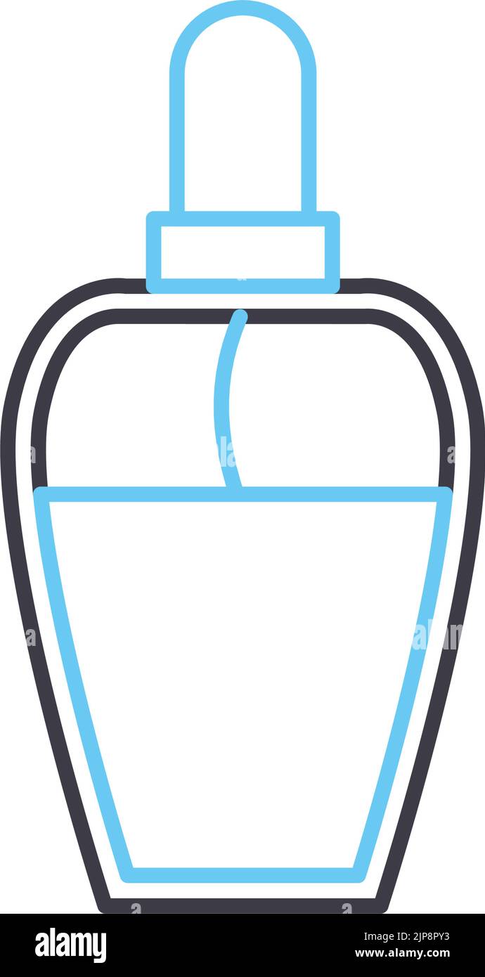 perfume line icon, outline symbol, vector illustration, concept sign ...