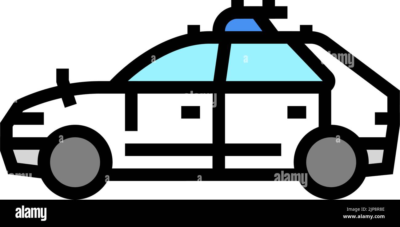 self drive car color icon vector illustration Stock Vector Image & Art ...