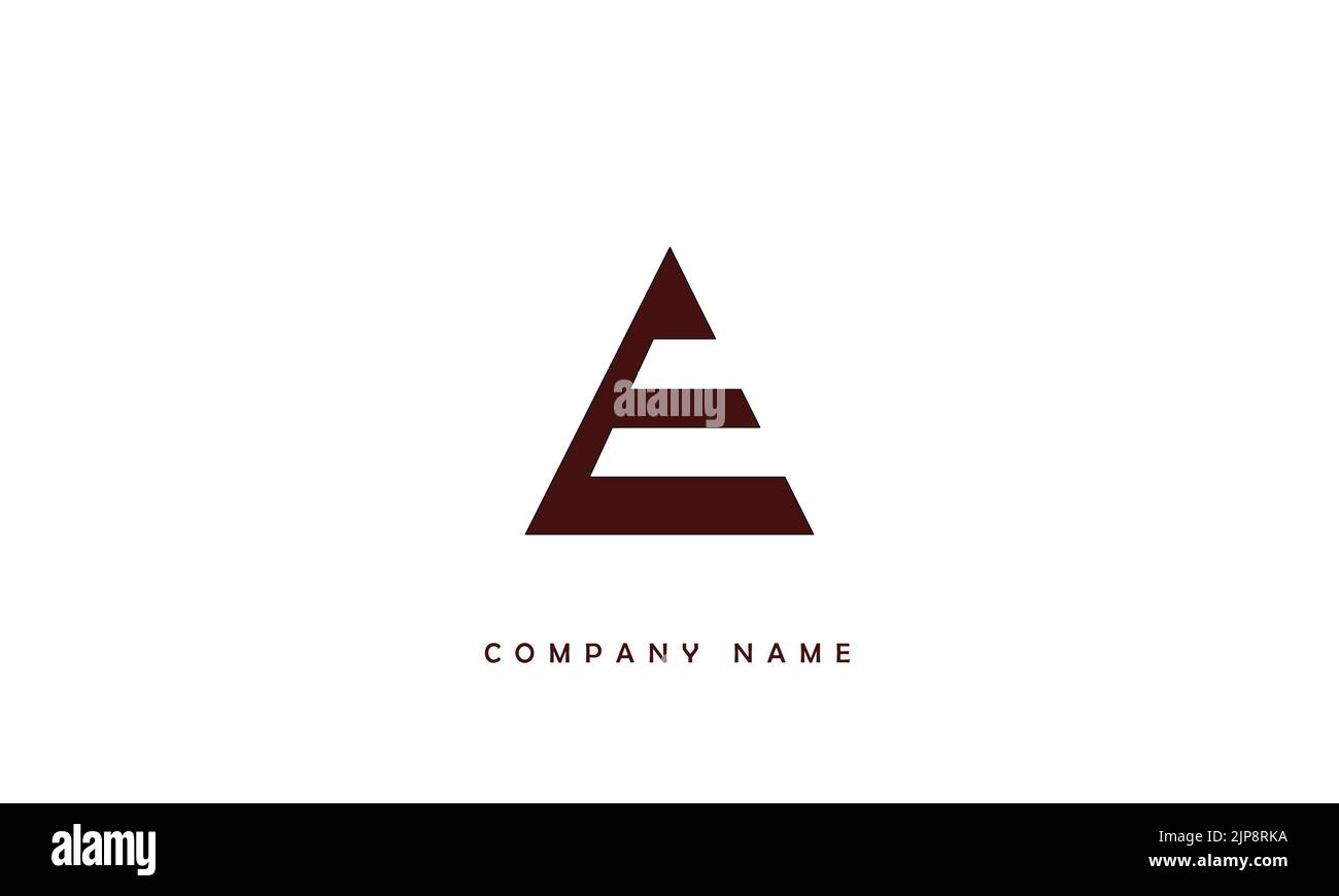 Letter e monogram logo Cut Out Stock Images & Pictures - Alamy