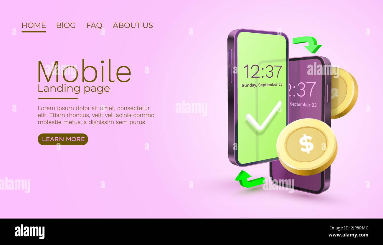 Mobile cash back service, financial payment Smartphone screen, buying ...