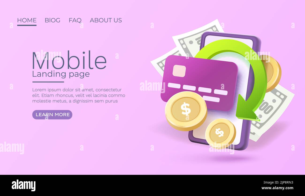 Mobile Pay service, financial payment Smartphone mobile screen ...