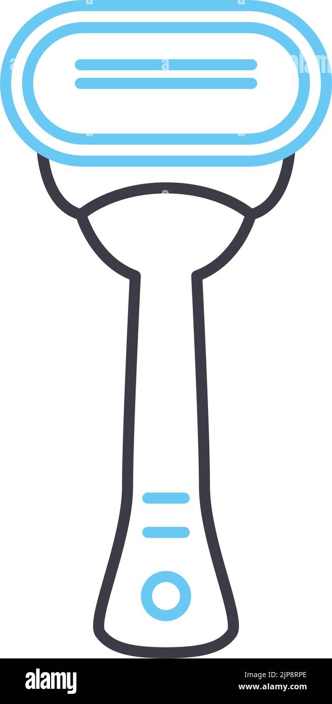 razor line icon, outline symbol, vector illustration, concept sign ...