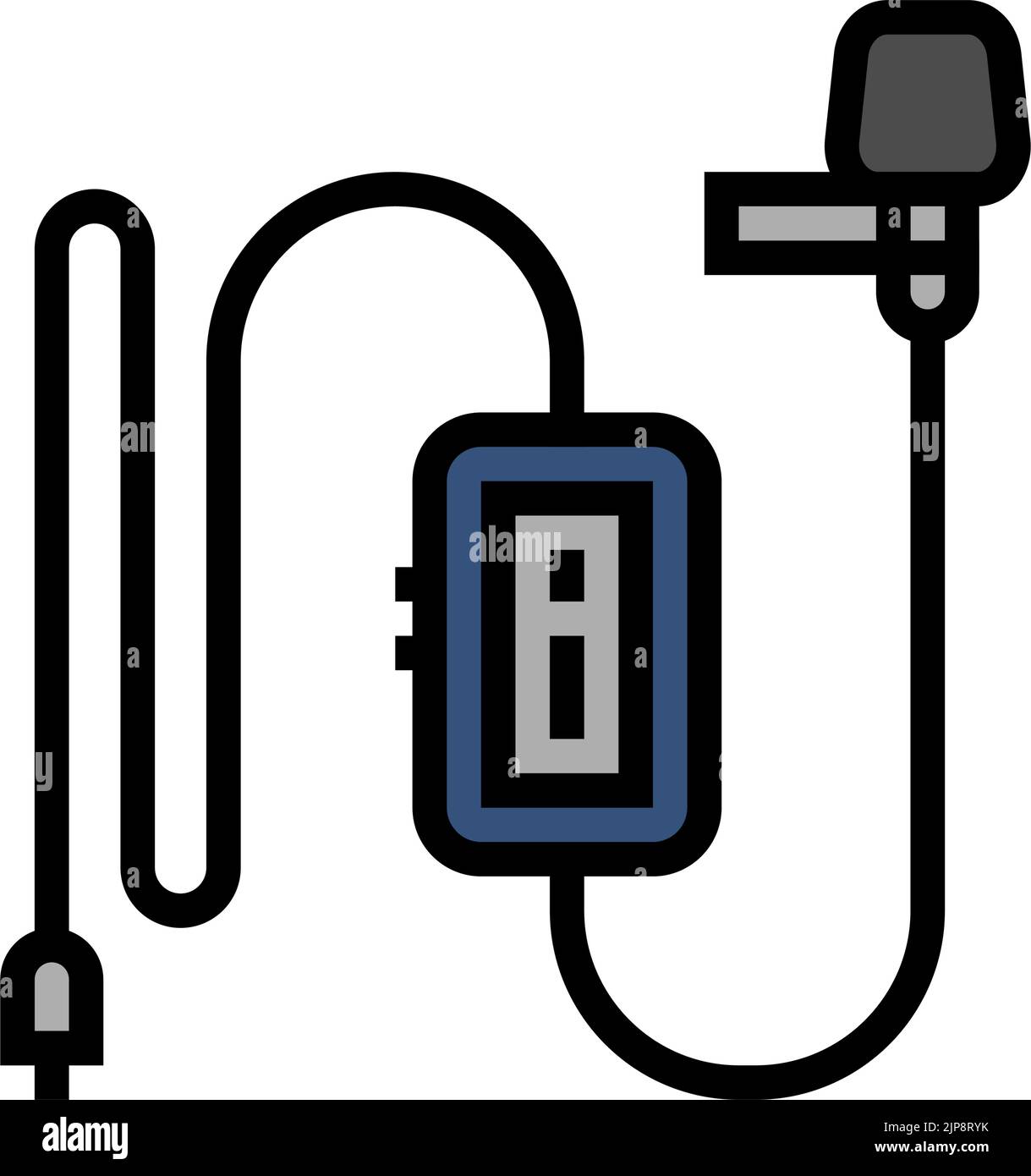 interview mic microphone color icon vector illustration Stock Vector ...