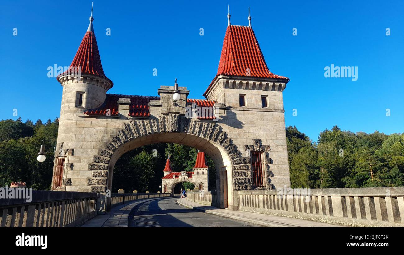 The Royal Forest Dam, Prehrada Les Kralovstvi. Czech Republic Stock ...