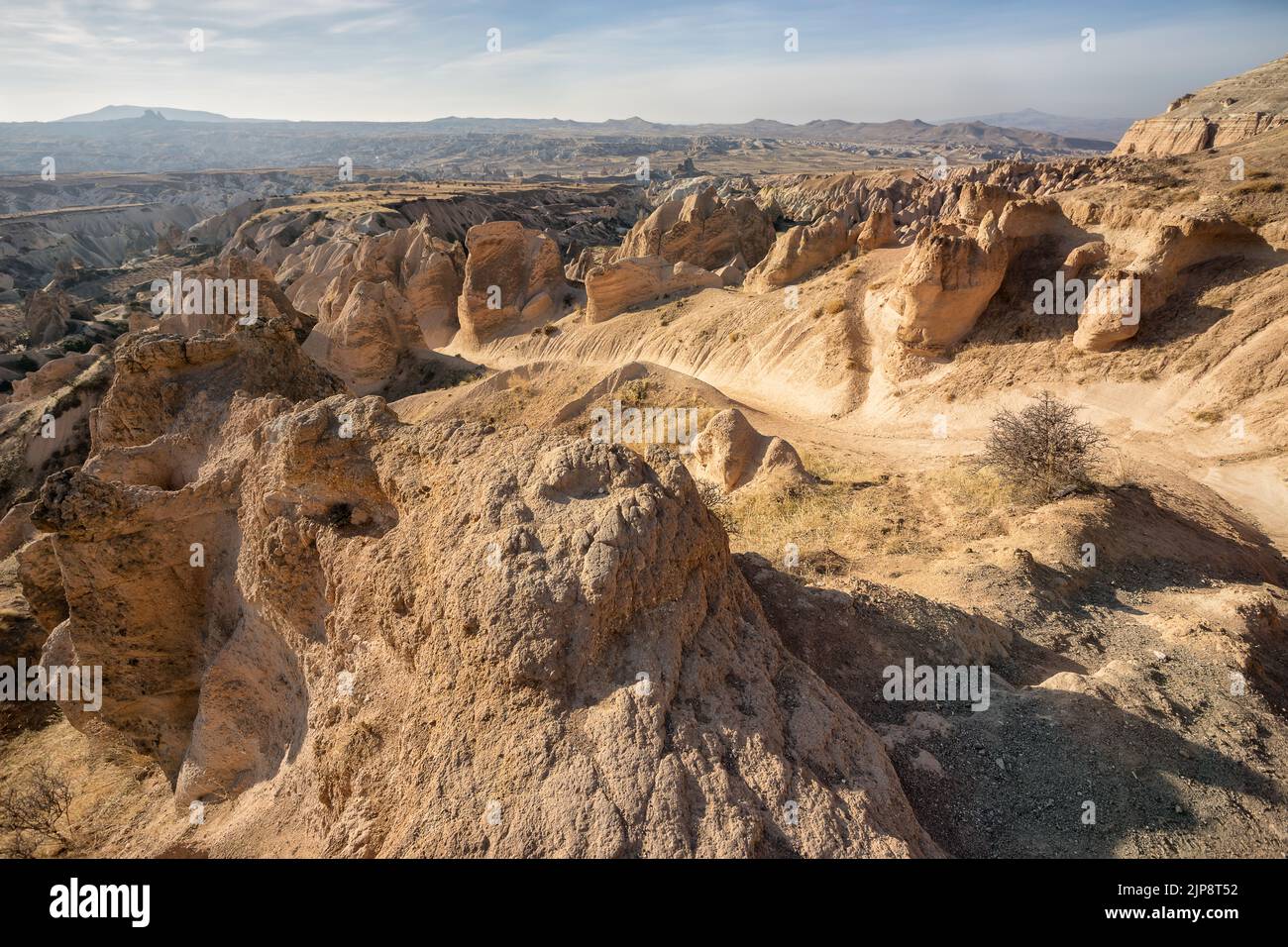 Rock formations of Rose Valley in Cappadocia, Turkey Stock Photo - Alamy