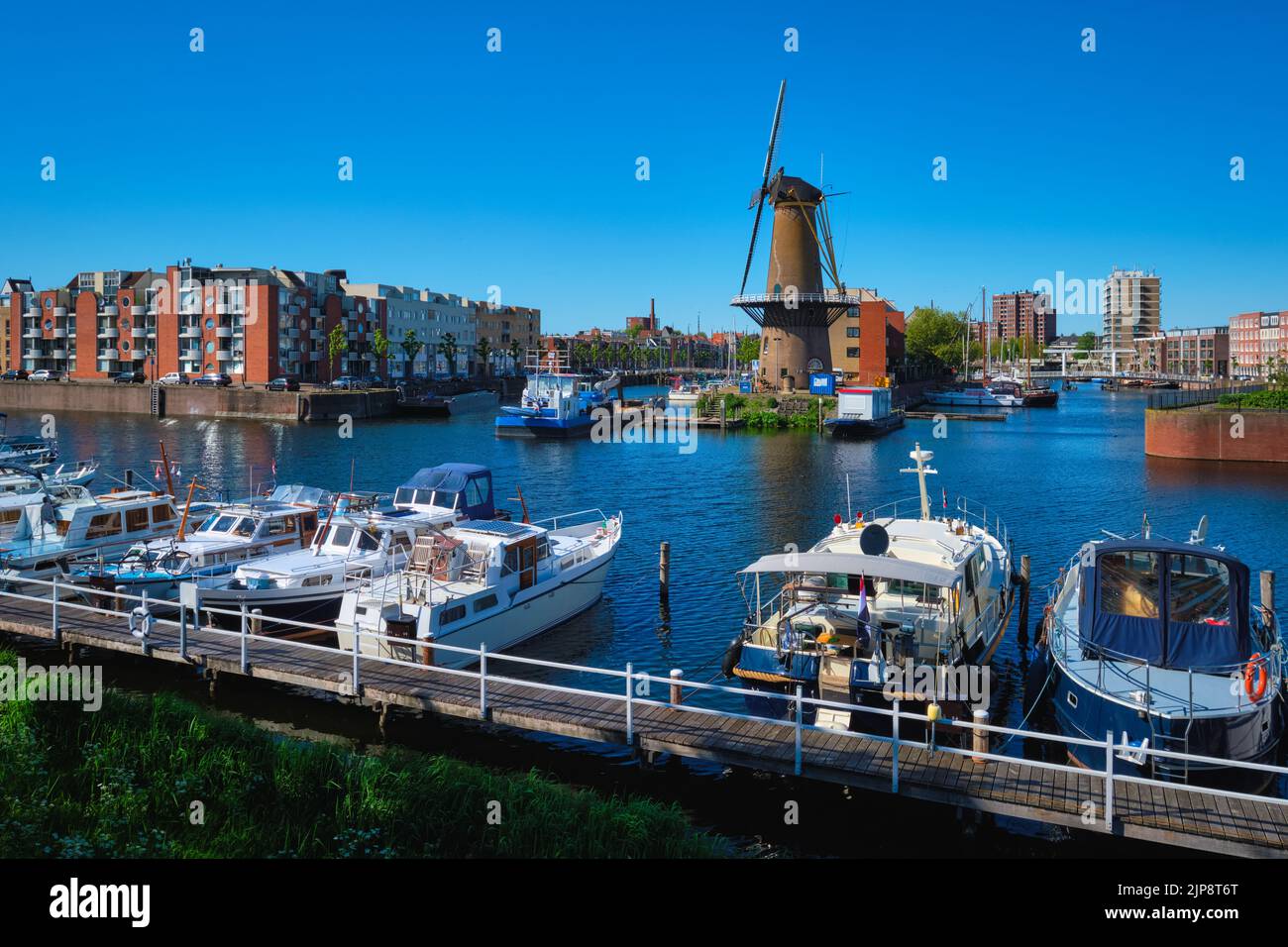harbor, windmill, rotterdam, delfshaven, nieuwe maas, harbours, port ...