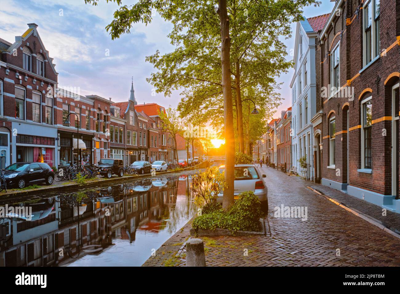 canal, netherlands, delft, canals Stock Photo - Alamy