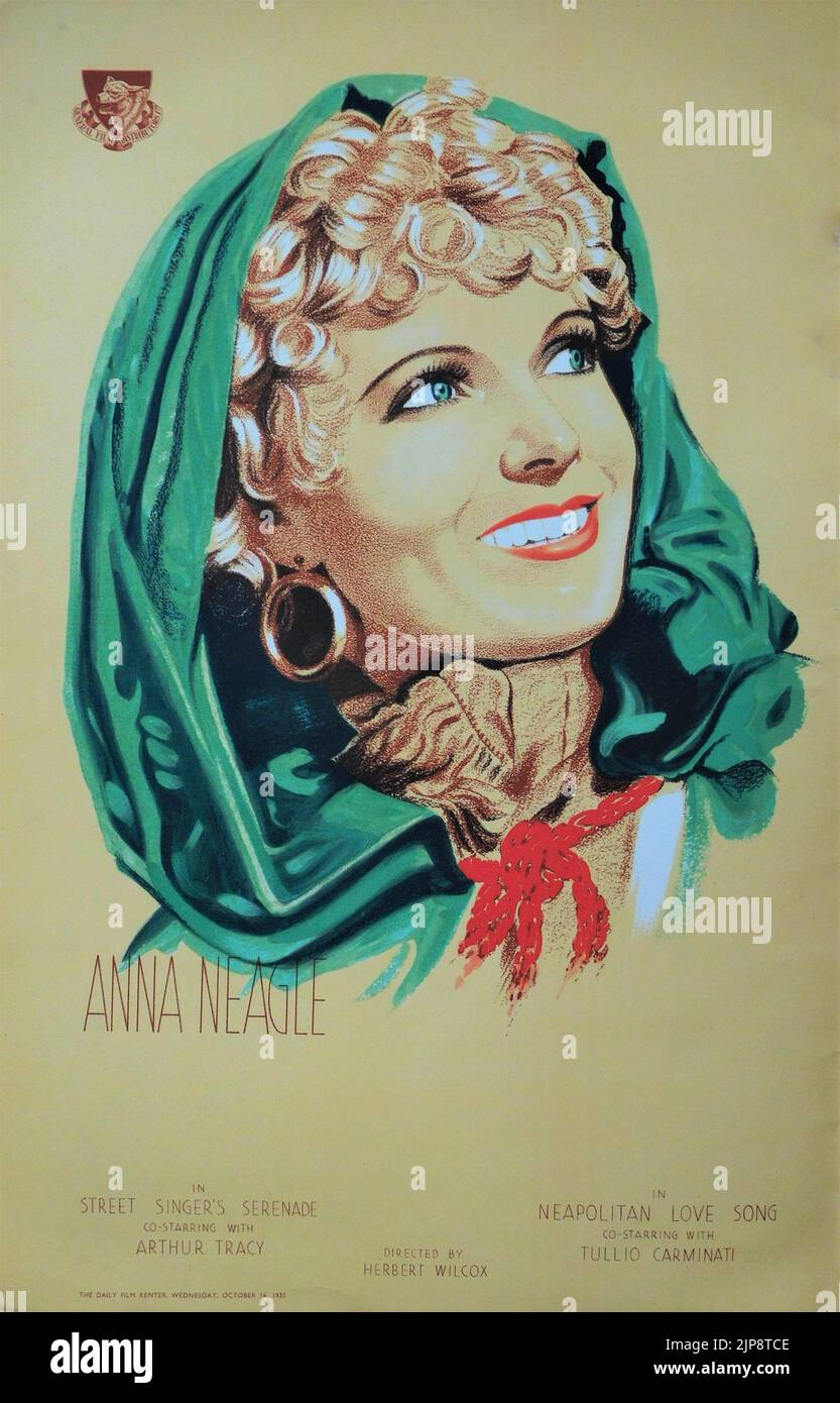 Promotional Artwork Portrait of ANNA NEAGLE from GENERAL FILM ...