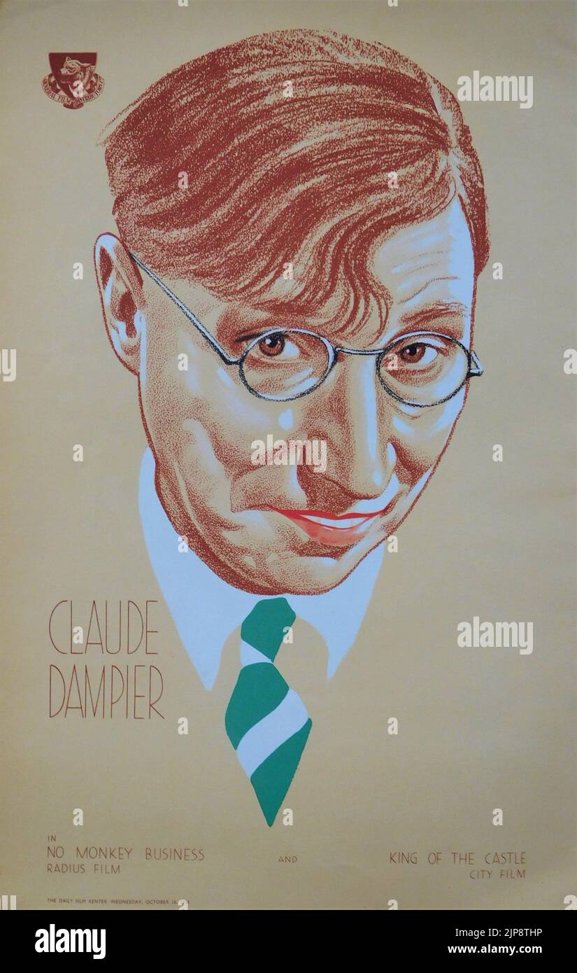 Promotional Artwork Portrait of CLAUDE DAMPIER from GENERAL FILM ...