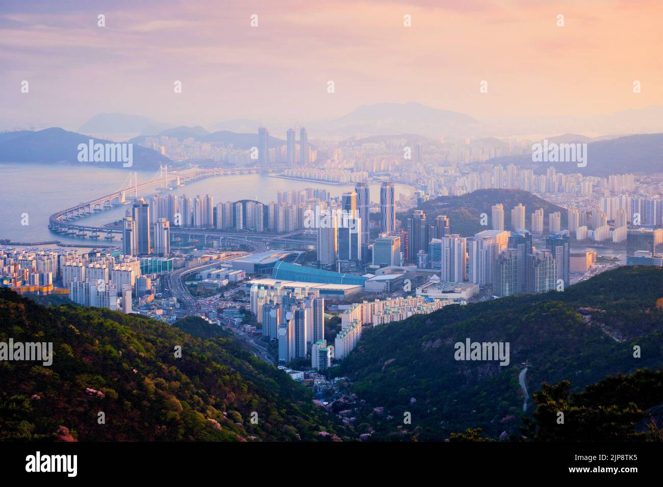 city view, busan, haeundae-gu, gwangandaegyo, dongbaekseom, city views ...
