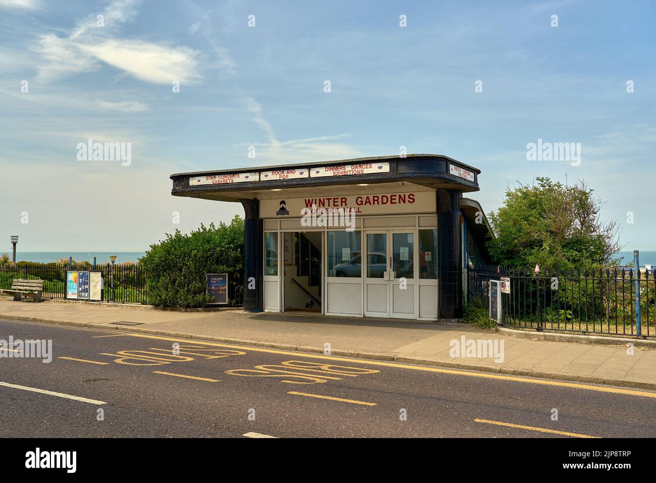 The entrance to Margate Winter Gardens in Thanet, Kent, UK Stock Photo ...