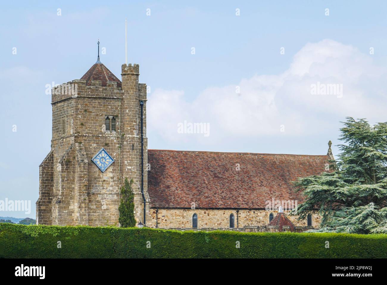 Side on view of the Parish Church of St Mary the Virgin, Battle, Church ...