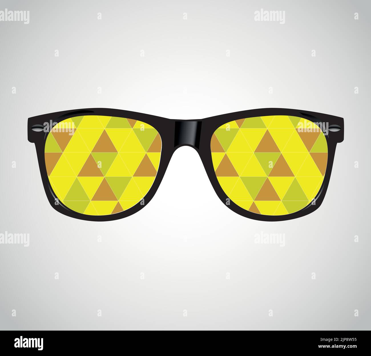 Sunglasses with Polygons Abstract Geometric Triangles Vector ...