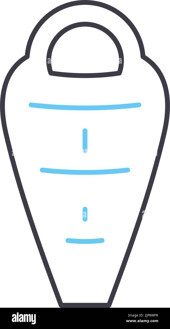 Travel sleeping bag icon Cut Out Stock Images & Pictures - Alamy