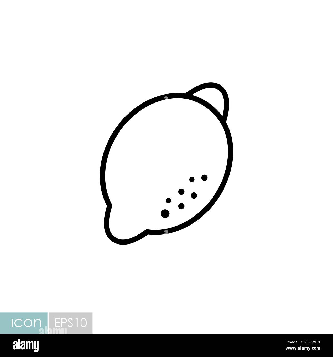 Lemon vector icon. Graph symbol for food and drinks web site, apps ...