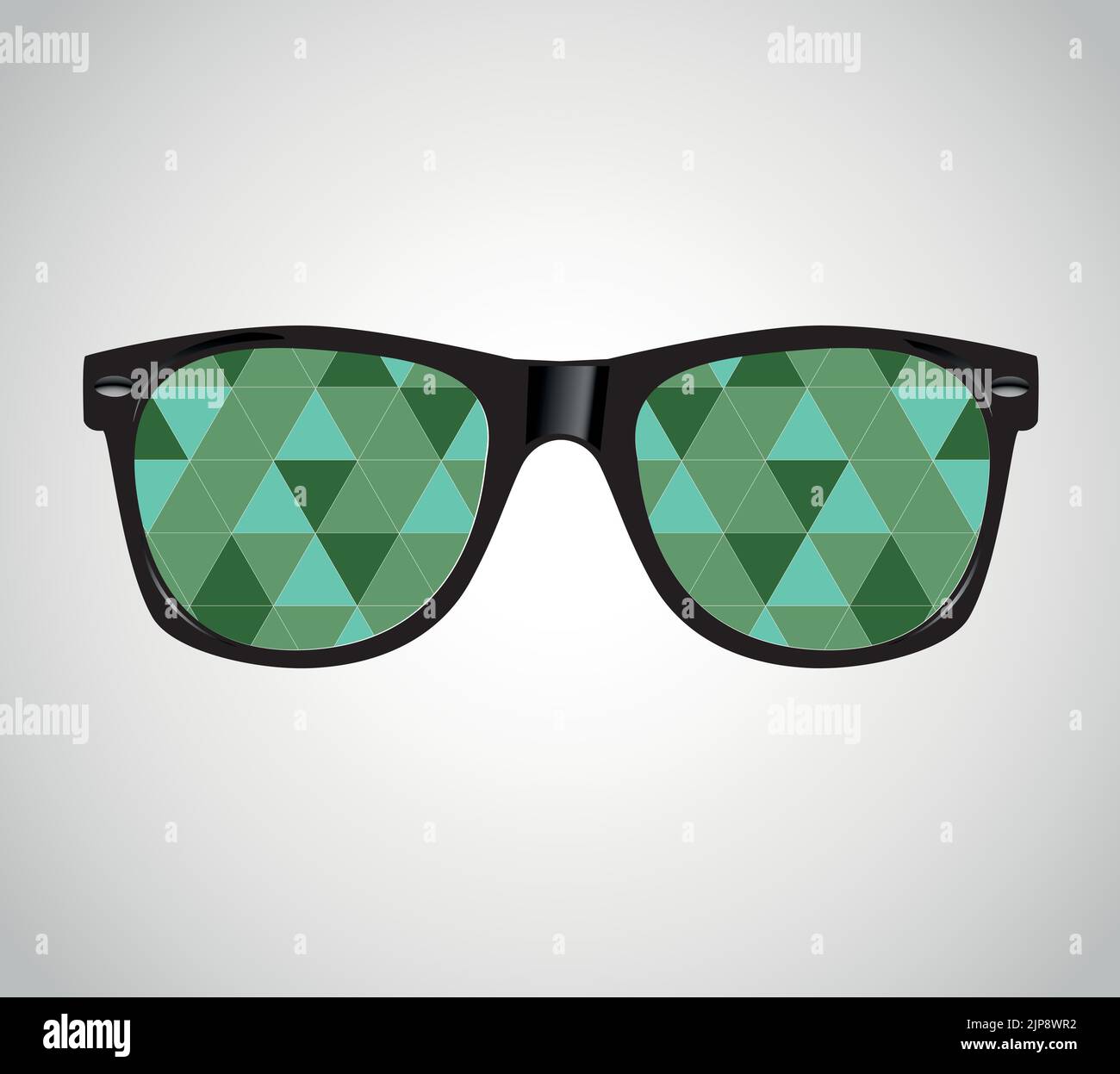 Sunglasses with Polygons Abstract Geometric Triangles Vector ...