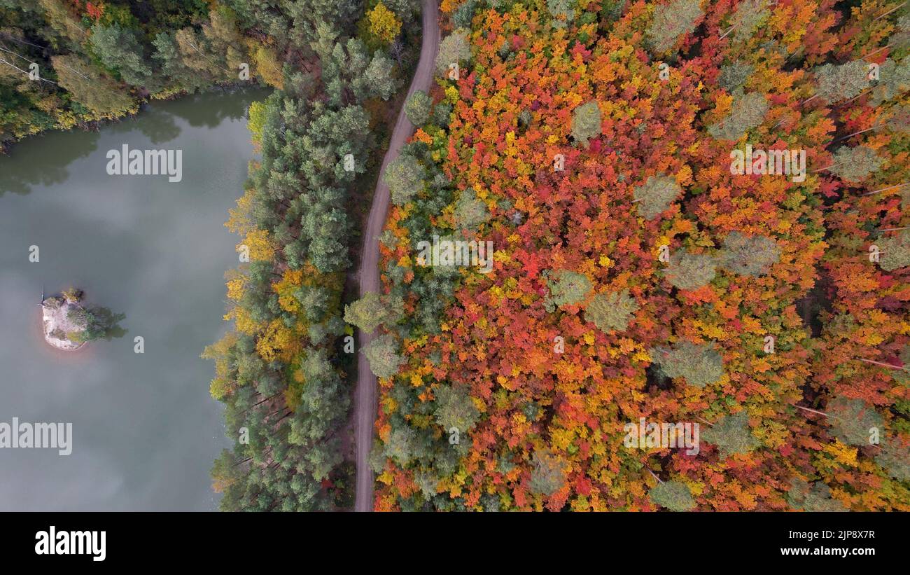 Drone pictures of autumn Stock Photo - Alamy