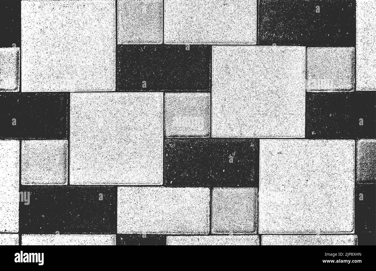 Distressed overlay texture of ceramic tiles, mosaic, paving stones with ...