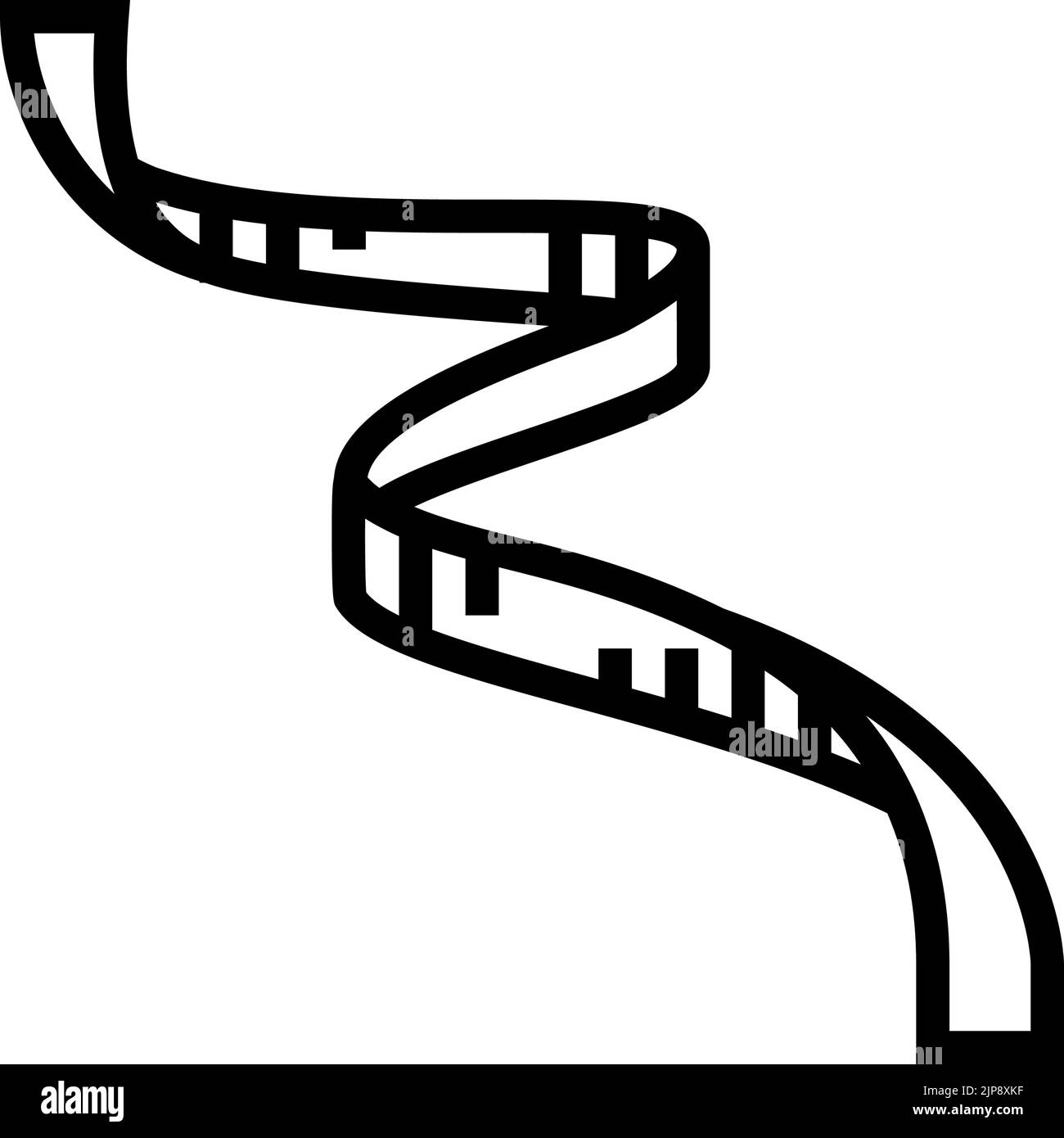 ribbon banner design line icon vector illustration Stock Vector Image ...