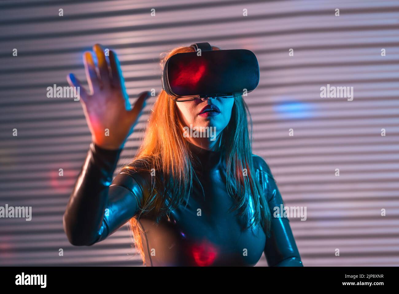 video game, head-mounted display, immersion, metaverse, vr, latexanzug ...