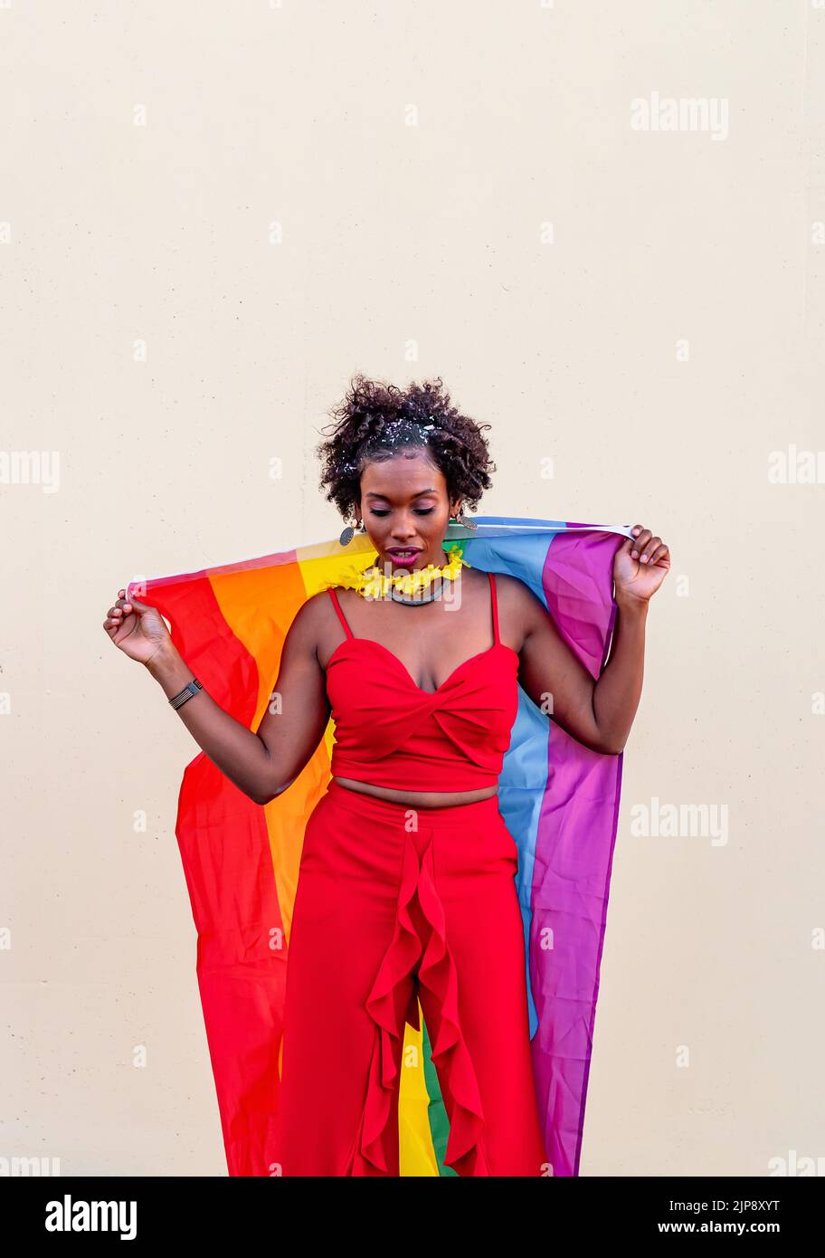 individuality, solidarity, rainbow flag, lgbt, person of color ...