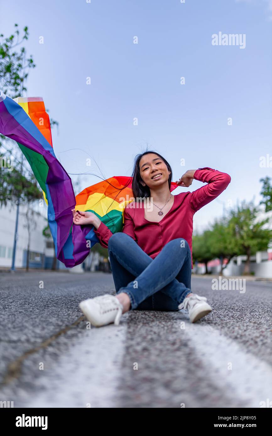 demonstration, protest, rainbow flag, lgbt, demonstrations ...